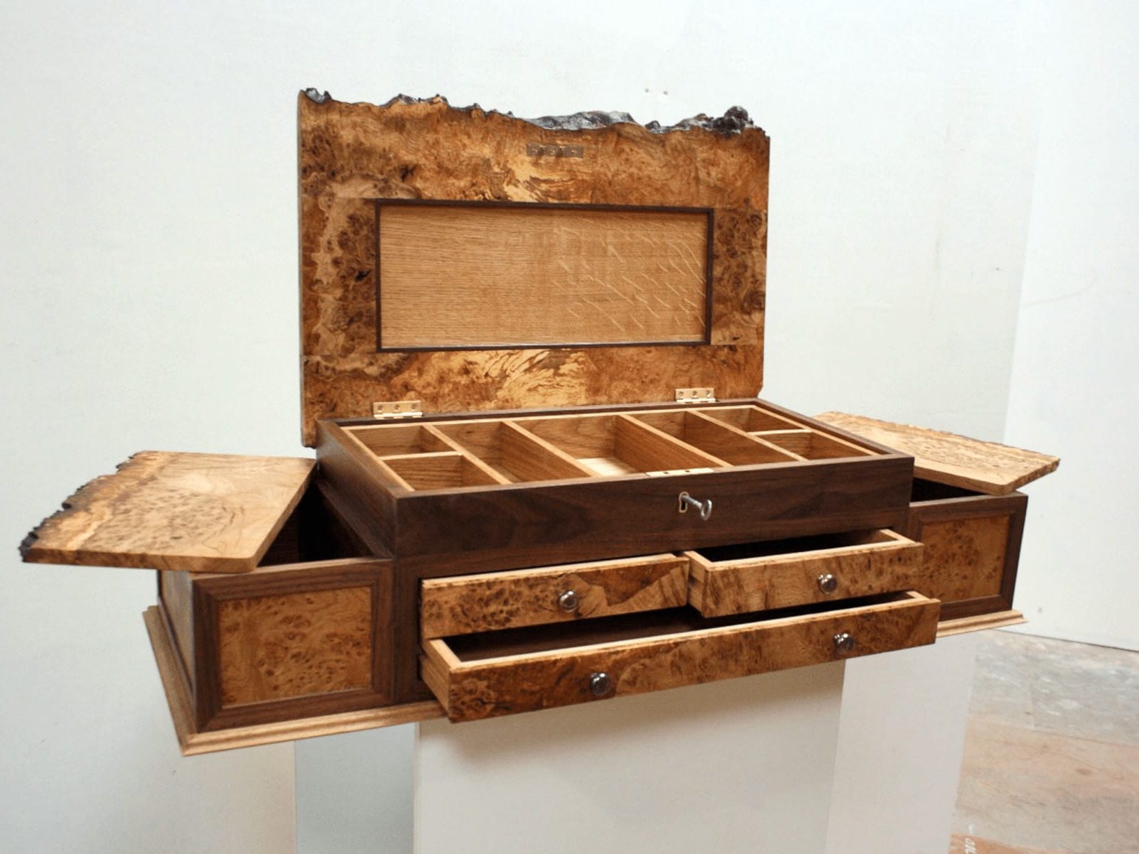 Ornate Bespoke Jewellery box - Salcey Cabinet Makers